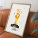 Best Dad Handprint Keepsake, Trophy Template, DIY Digital Download ...