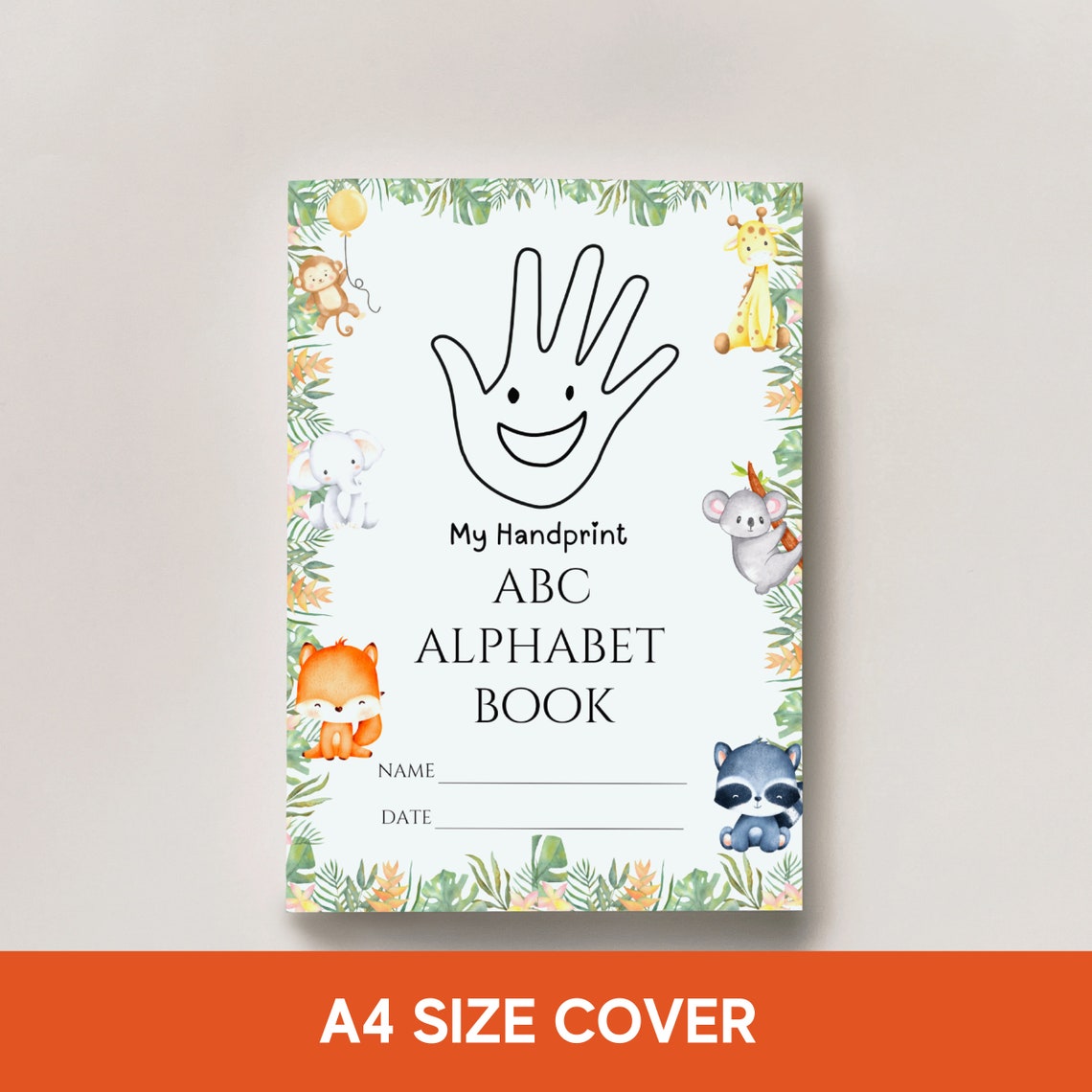 Alphabet Handprint Book A-Z ABC Footprint Phonics Activity PDF, Baby ...