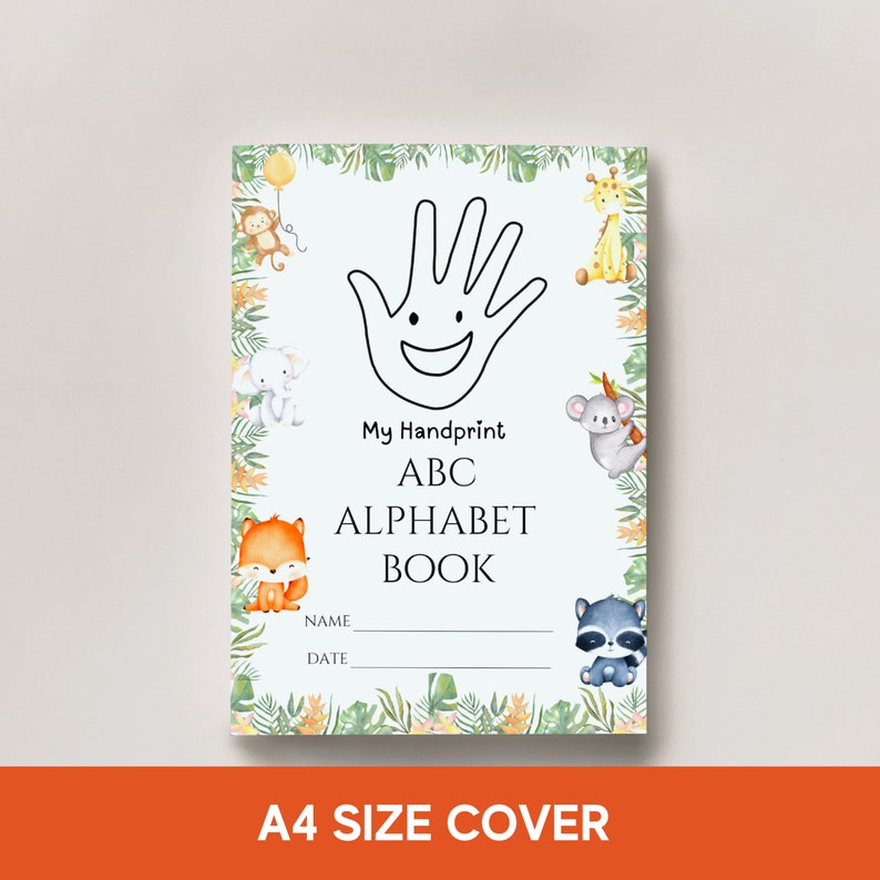 Alphabet Handprint Book A-Z ABC Footprint Phonics Activity PDF, Baby ...
