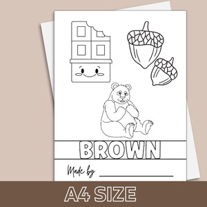 Baby's First Colors Book, Kid's Coloring Pages, DIY Baby Shower ...