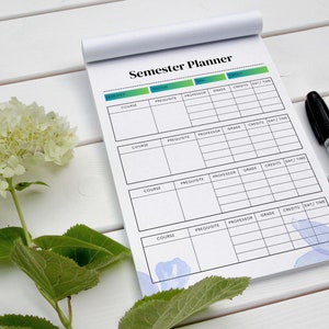 Semester Planner Printable | College Semester Planner | Study Planner ...