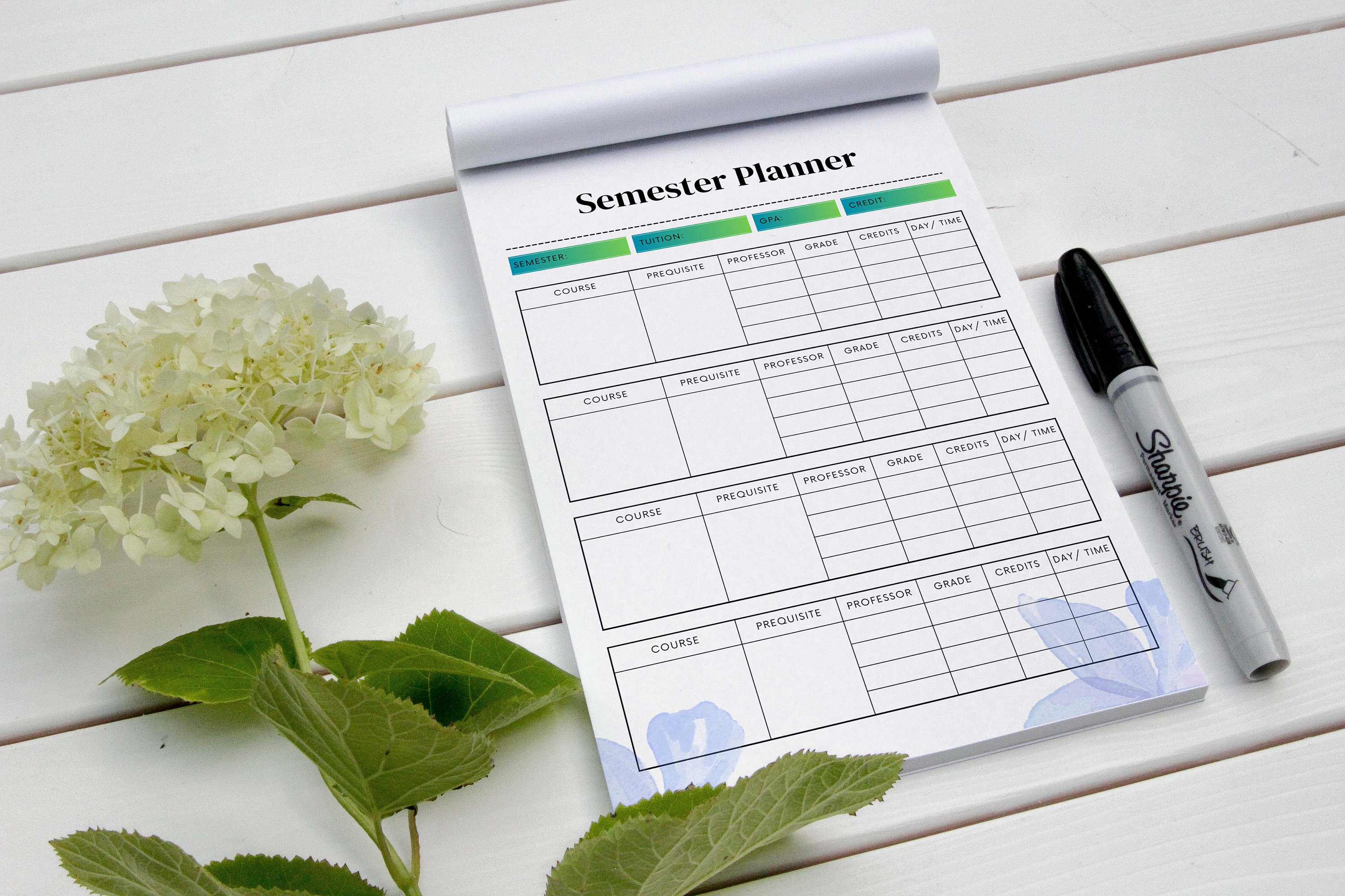 Semester Planner Printable | College Semester Planner | Study Planner ...
