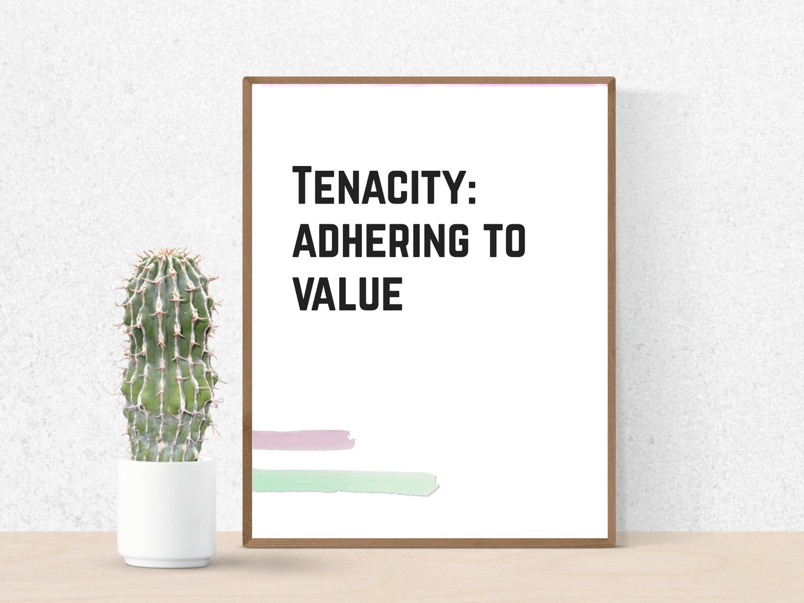 Tenacity, Motivational Quotes, Quote Wall Art, Inspirational Quotes ...