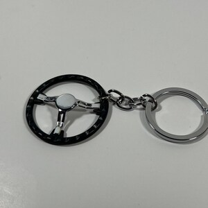 Racing Steering Wheel Keychain: Metal Car Enthusiast Accessory - Etsy