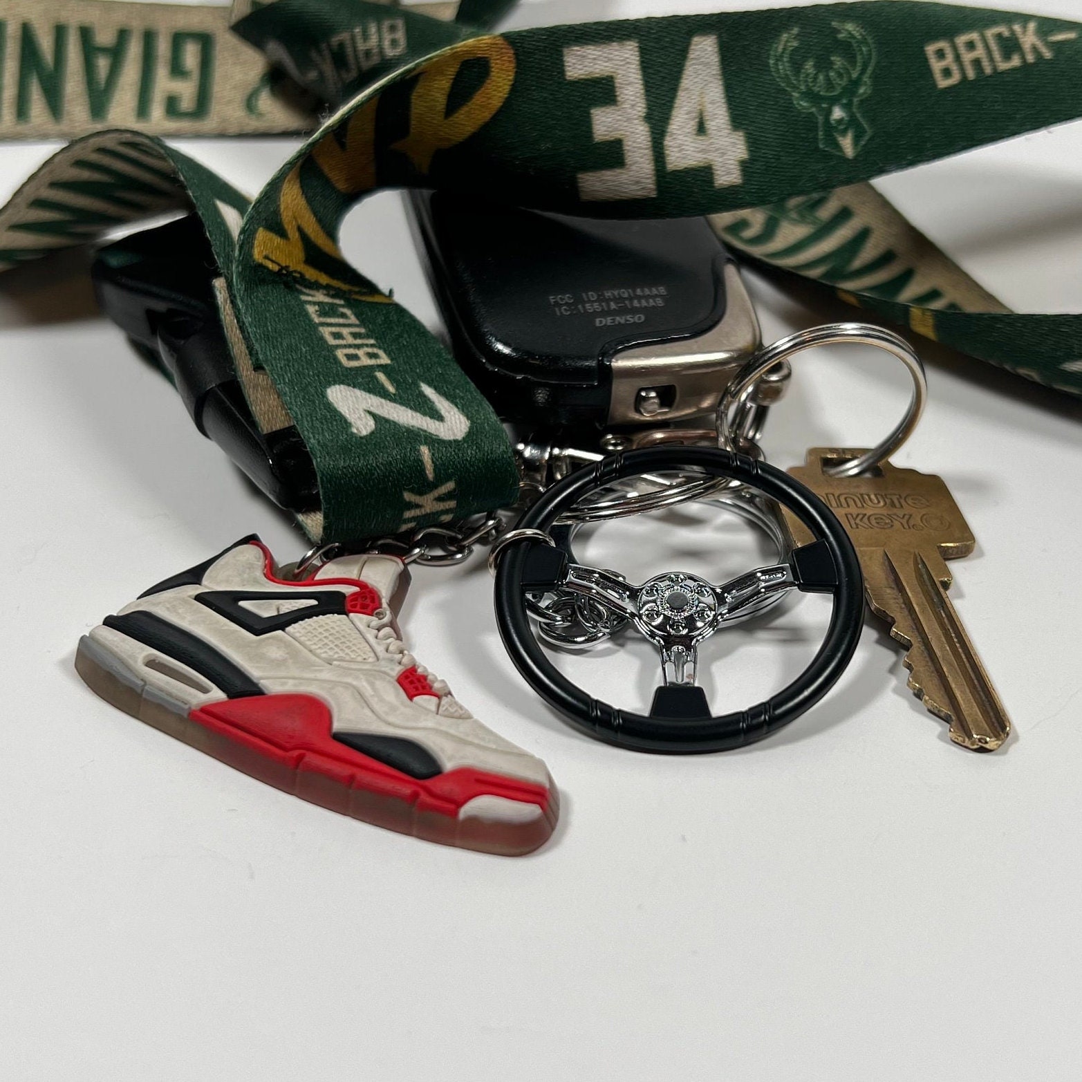 Racing Steering Wheel Keychain: Metal Car Enthusiast Accessory - Etsy