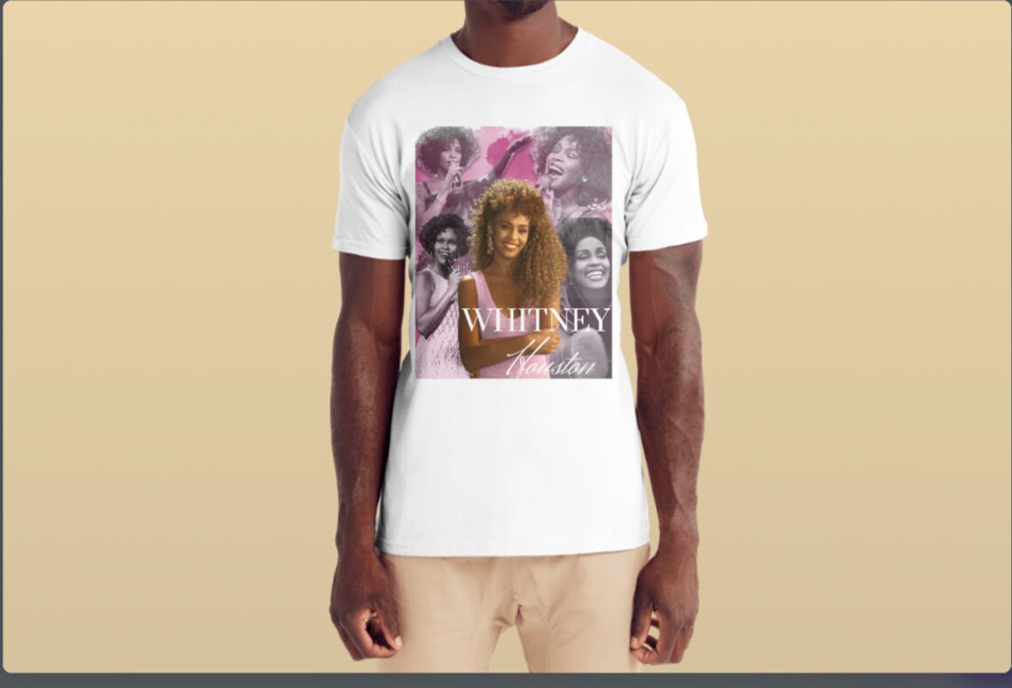 Whitney Houston PNG Digital - Etsy