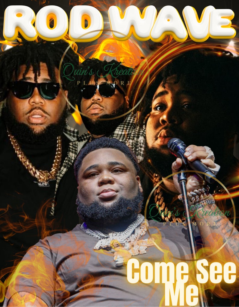 Rod Wave PNG Digital Nostalgia - Etsy