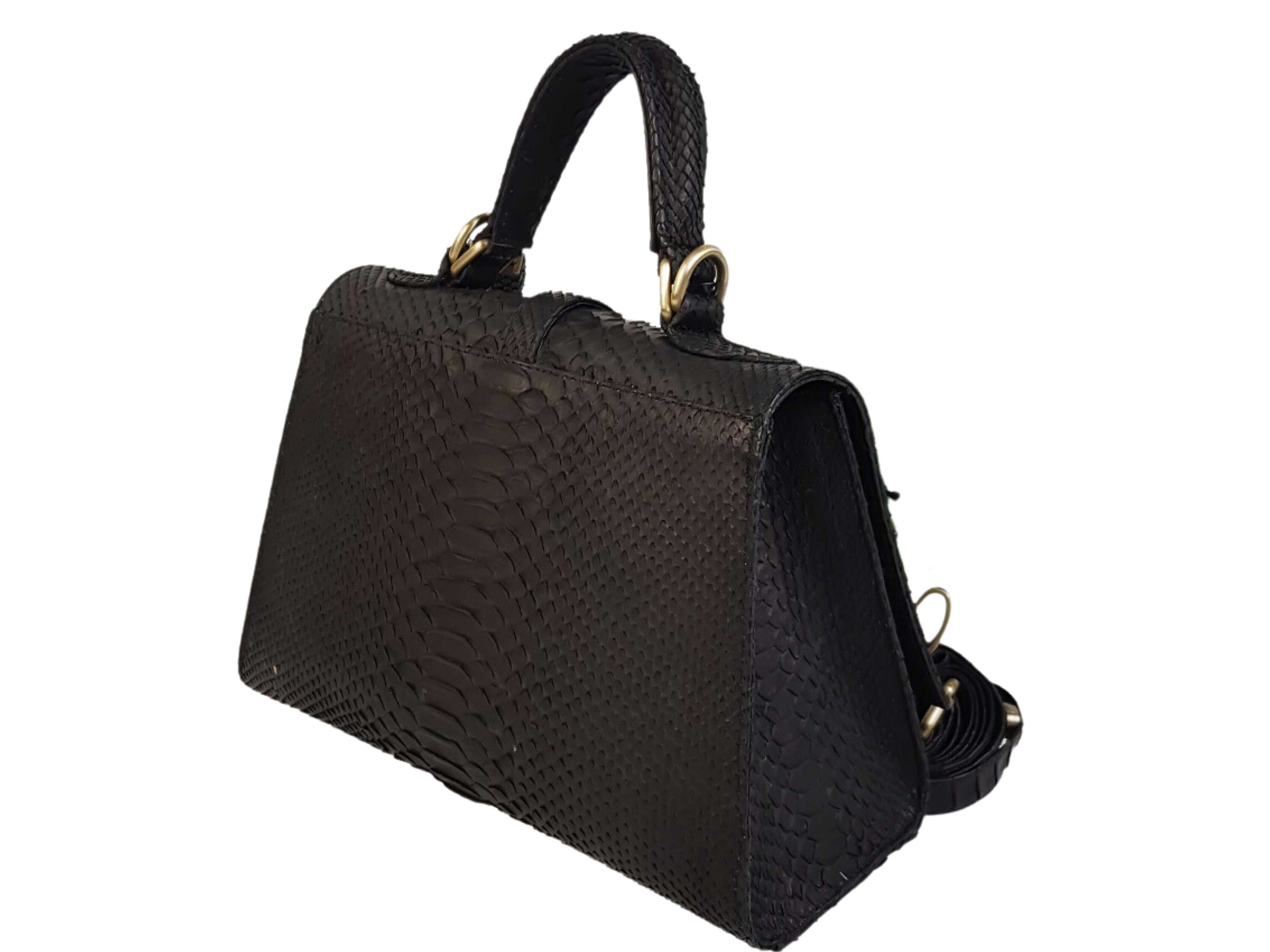 Handmade Triangle Flap Python Bag Snakeskin Designer Handbag - Etsy