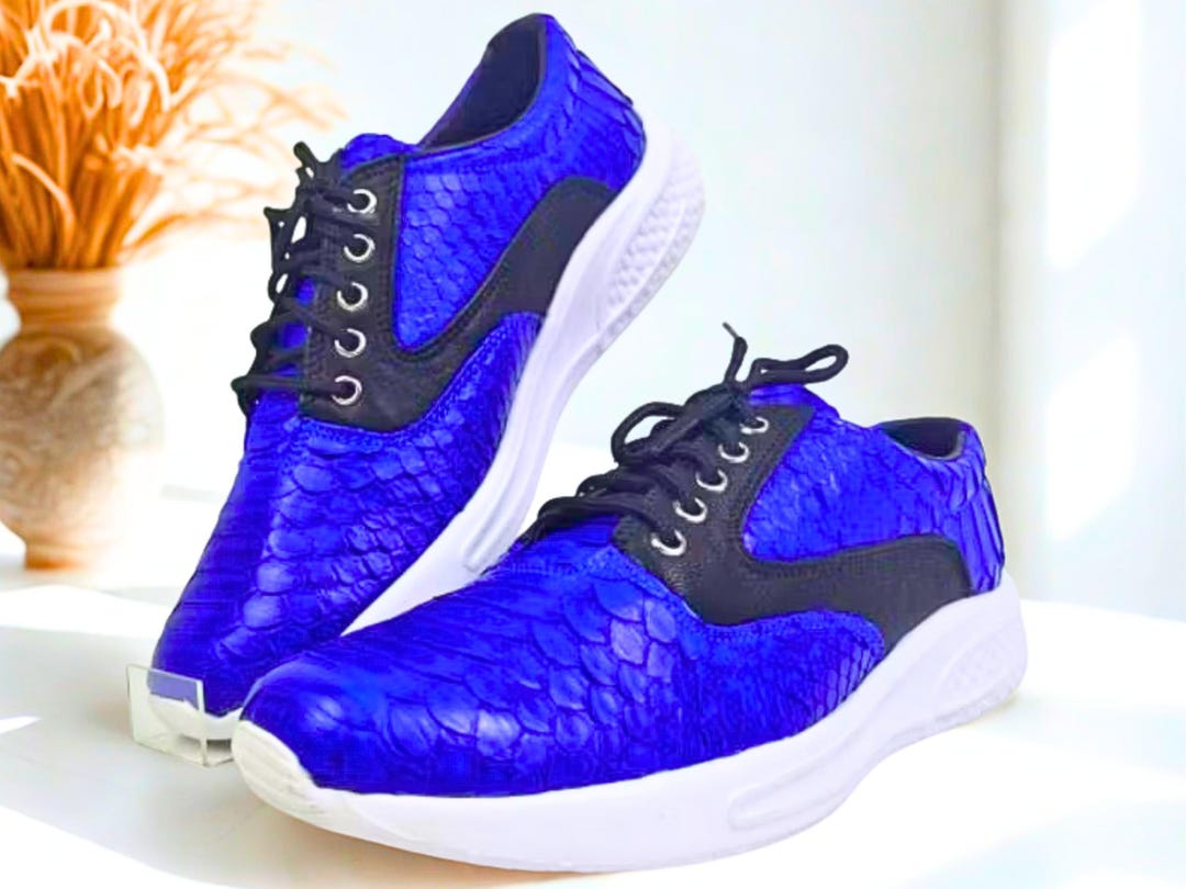 Premium Snakeskin Sneakers Anti Slip Shoes Sole - Etsy