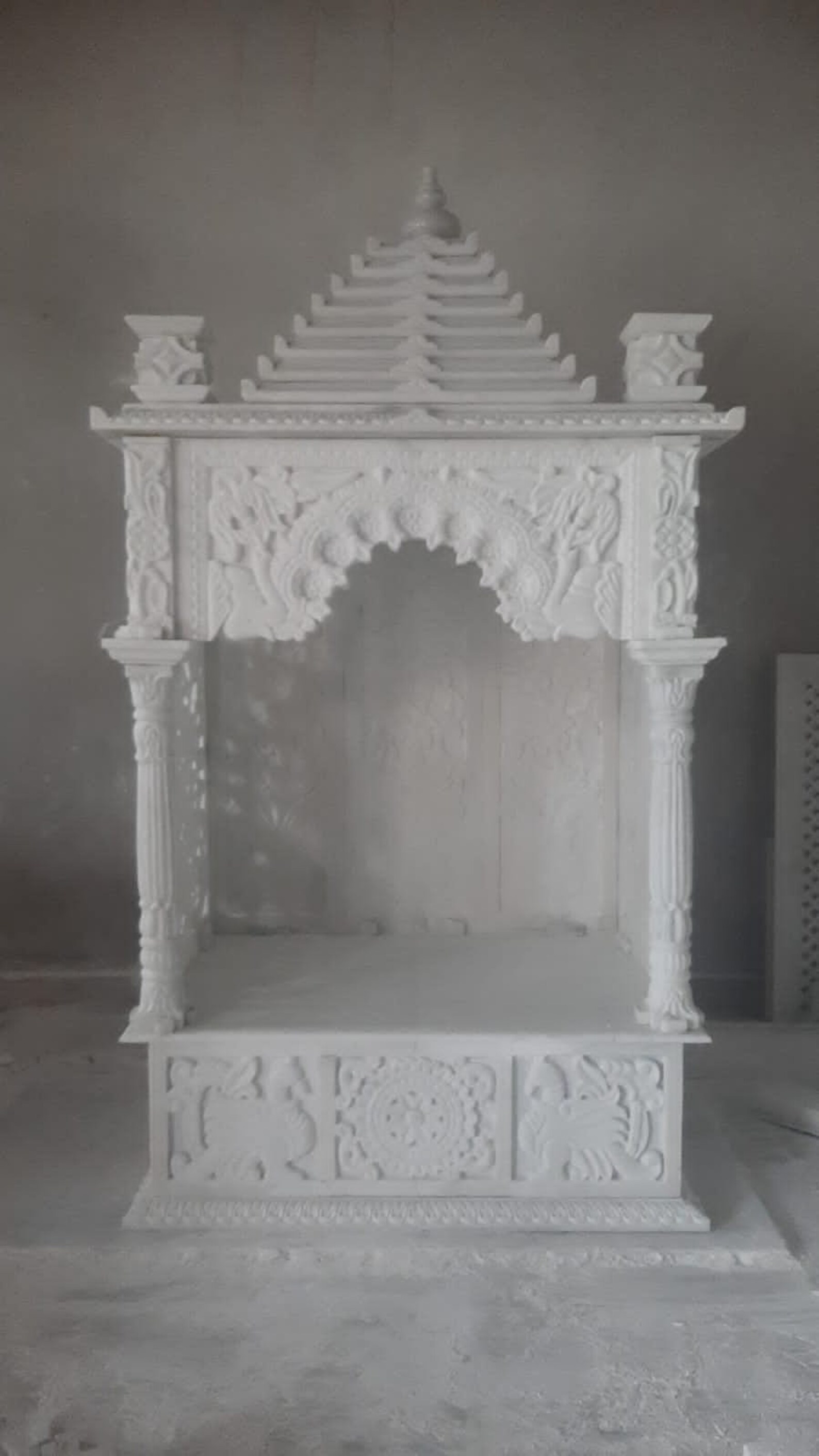 Golden Inlay Marble Temple , Marble Temple for Home , Pooja Temple - Etsy