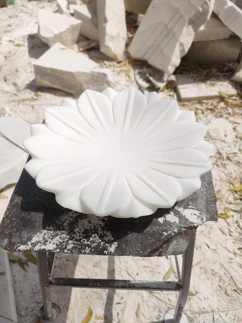 White Marble Platter - Etsy