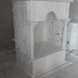 Golden Inlay Marble Temple , Marble Temple for Home , Pooja Temple - Etsy