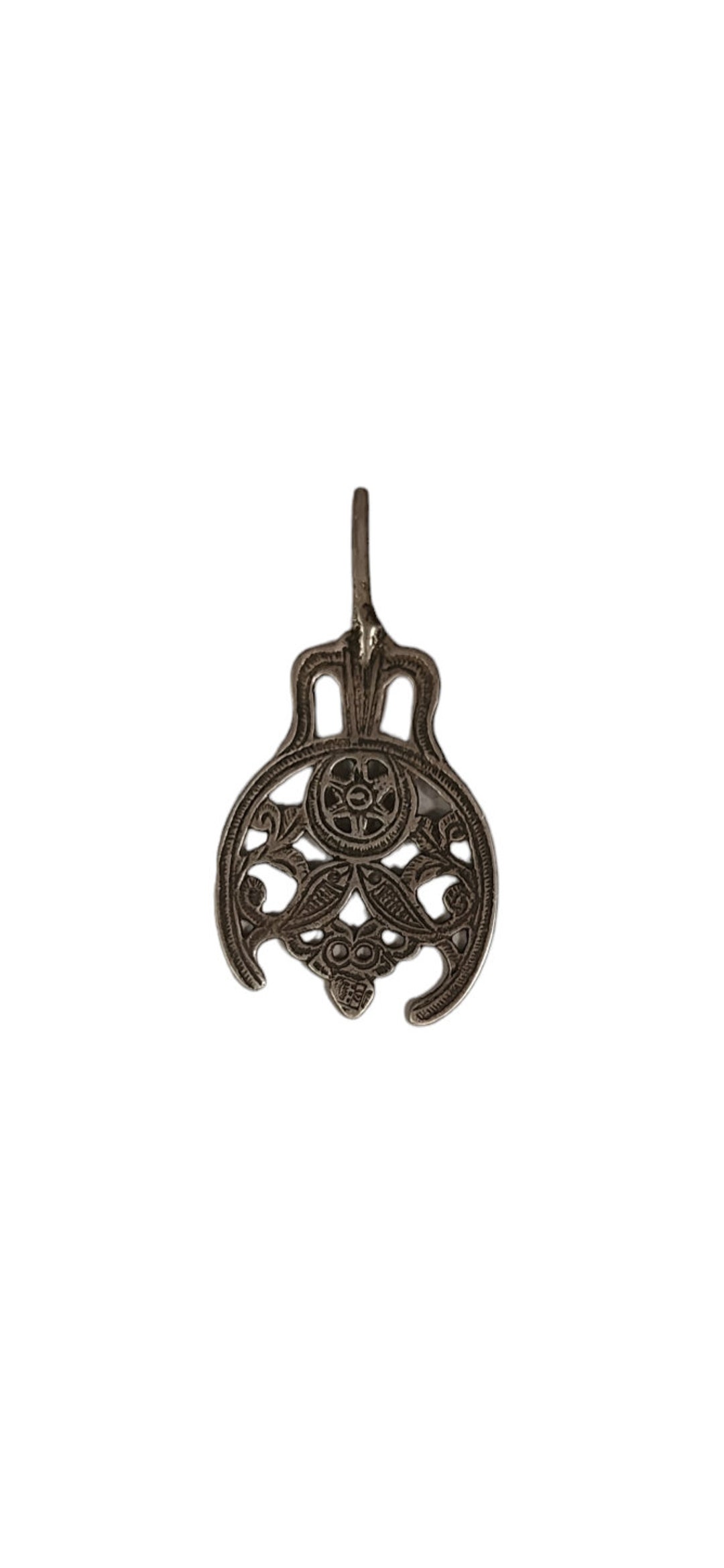 A Jewish Silver Amulet About 100 Years Old, With a Pair of Fish in the ...