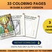 33 Stained Glass Coloring Pages of Forest Animals, Not Grayscale Adult ...
