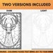 33 Stained Glass Coloring Pages of Forest Animals, Not Grayscale Adult ...