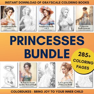 Southern Belle Coloring Pages, Wedding Dress Coloring Book for Adult ...