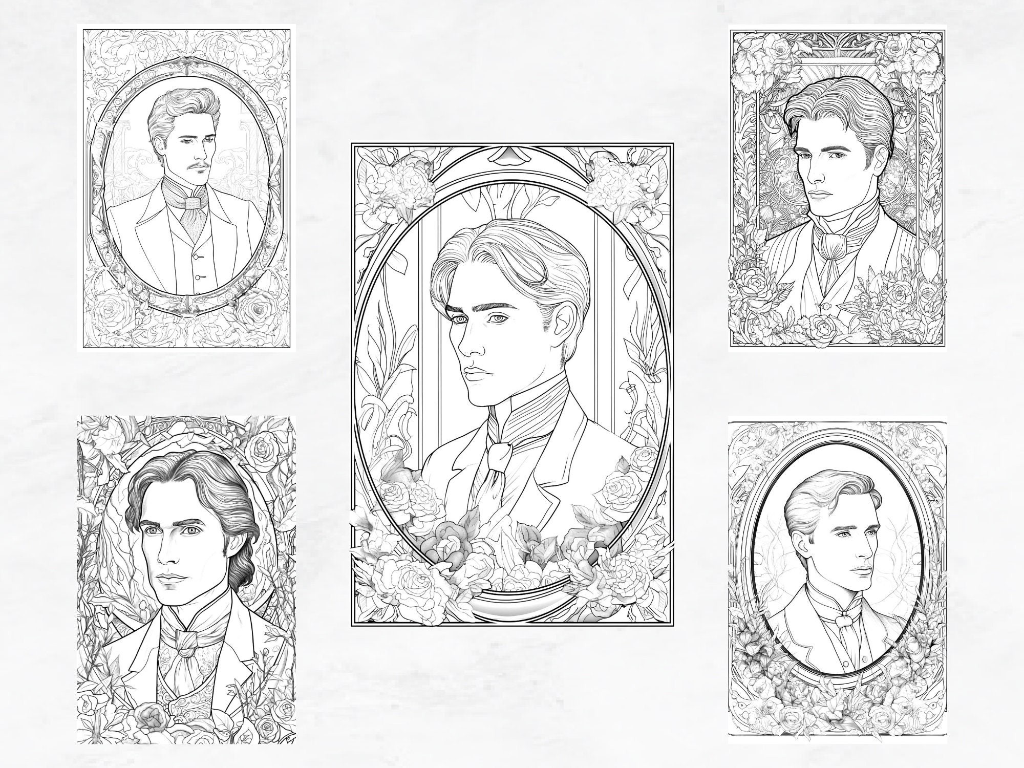 25 Coloring Pages, Pictures of Dorian Gray Adult Coloring Book ...
