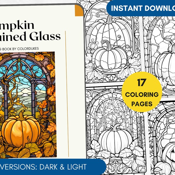 Stained Glass Window Coloring Page - Etsy