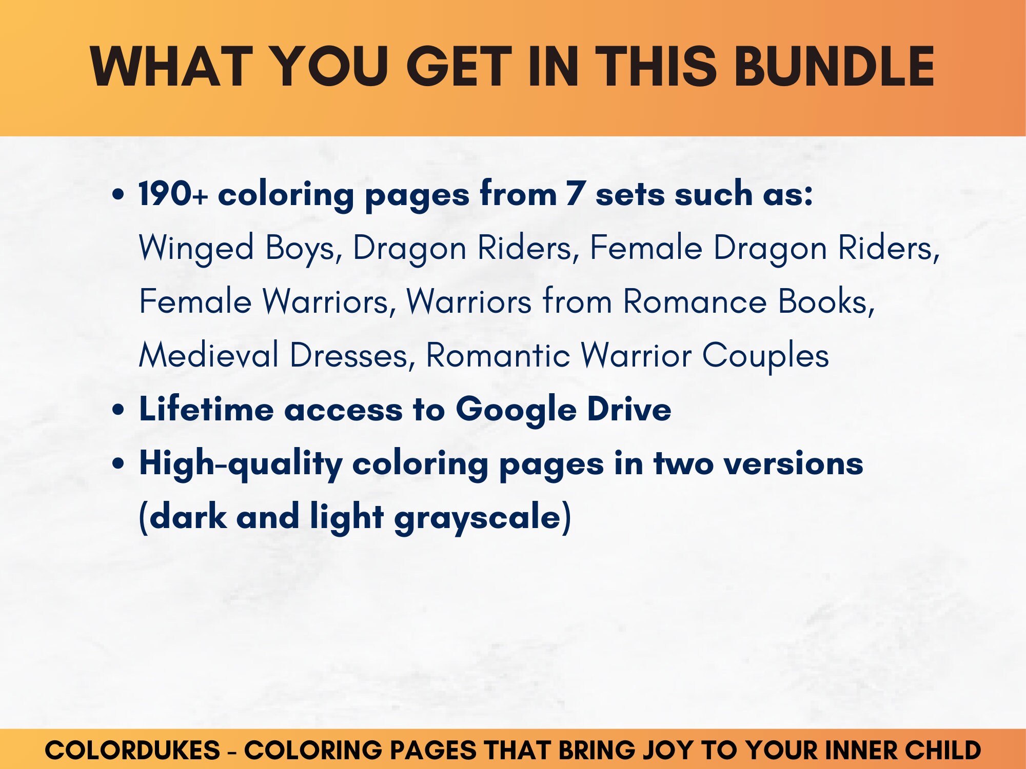 Romantasy Coloring Pages Bundle, Angels Warriors Dragons Coloring Book ...