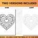 Mandala Hearts Coloring Pages, Valentines Day Adult Coloring Book, Love ...