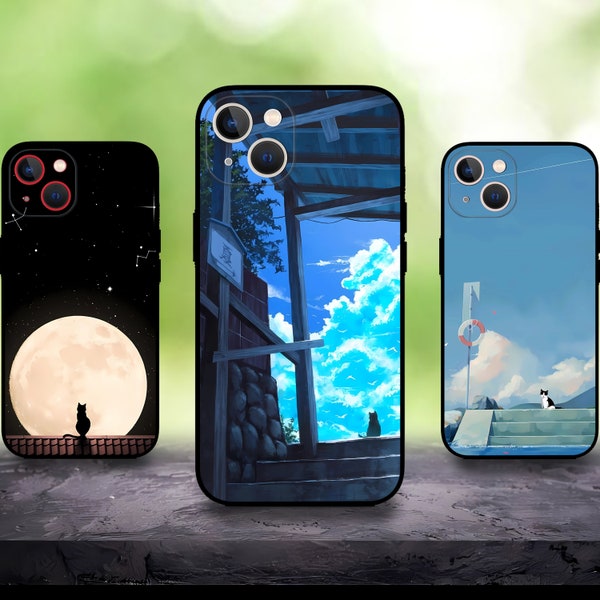 Cat iPhone Case - Etsy