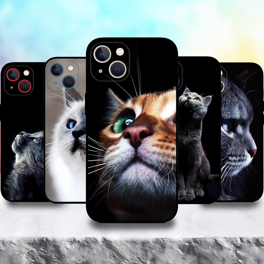 Cute Cat Kitty Meow Phone Case for iPhone 17/16/15/14/13/12/11 S25 S24 ...