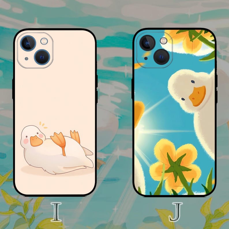 Duck Goose Design Art Phone Case for iPhone 17/16/15/14/13/12/11 S25 ...
