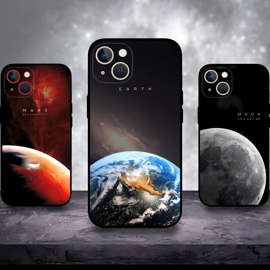 Space Planet Solar System Phone Case for iPhone 15/14/13/12/11/SE/X/8 ...