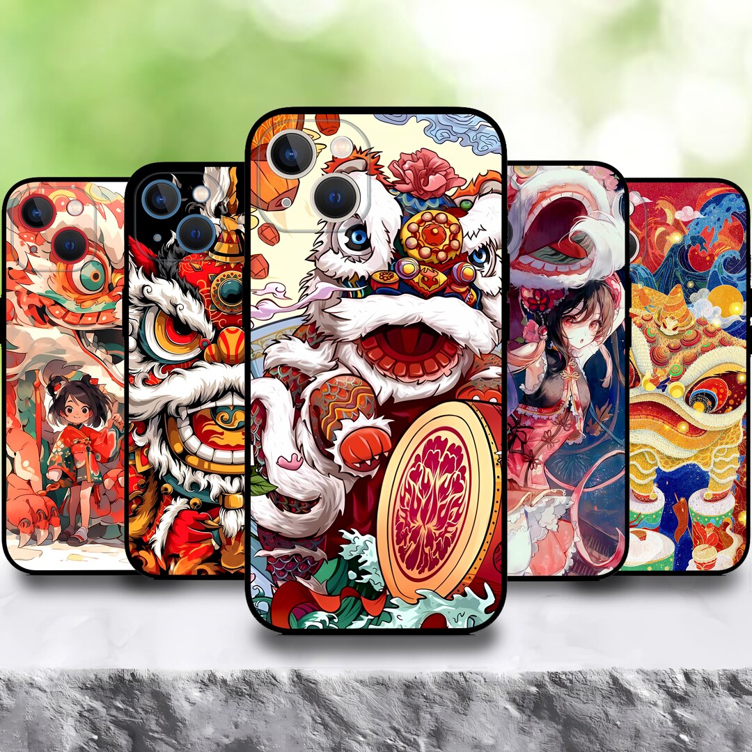 Chinese Lion Dance Phone Case for iPhone - Etsy