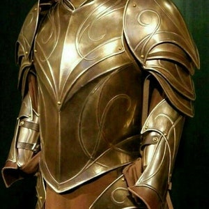 Medieval LOTR Elven Armor Cuirass With Pauldrons Bracers & Tassets ...