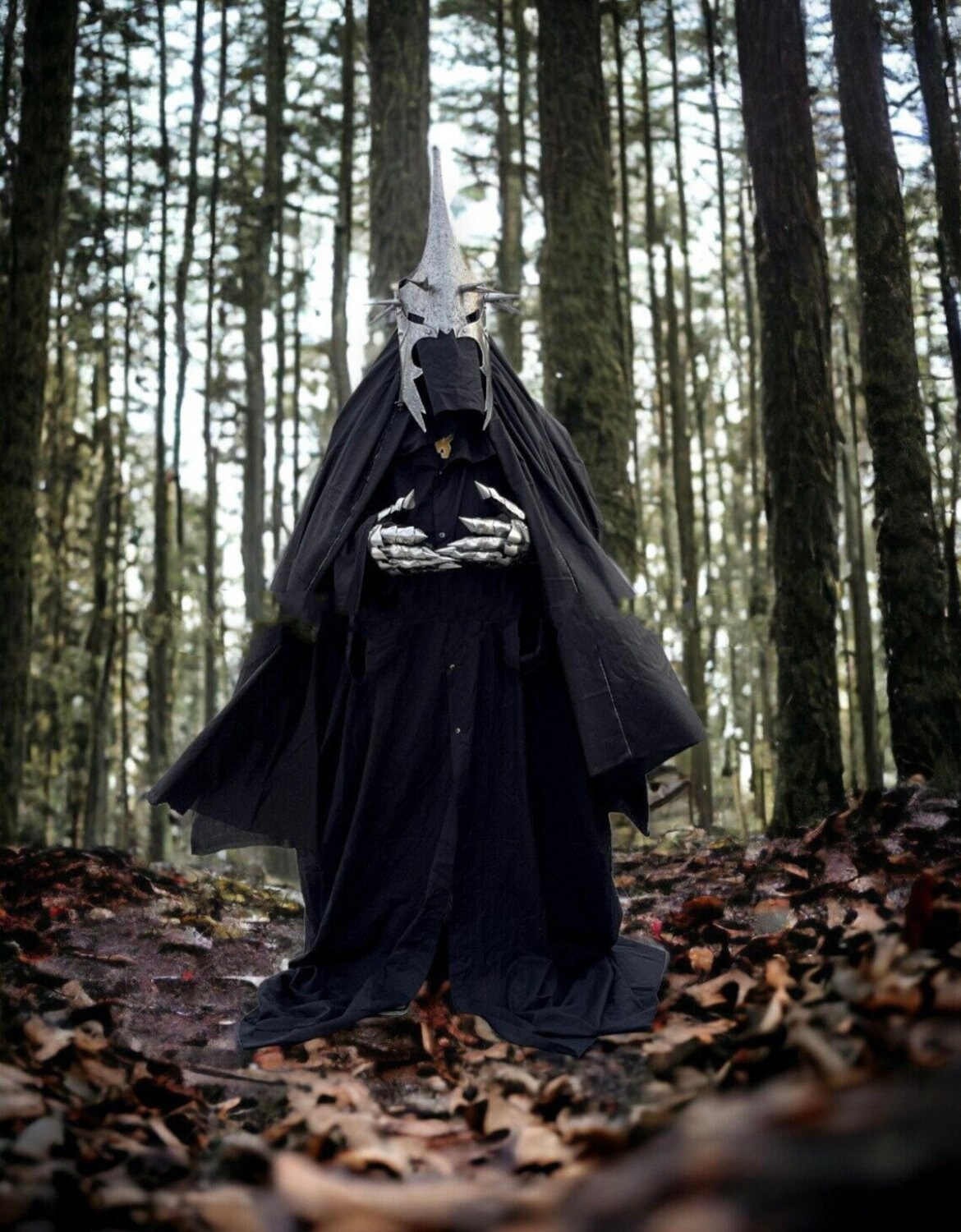 Ring Wraith Costume Nazgul Costume/nazgul Helmet/gloves/black Cape ...