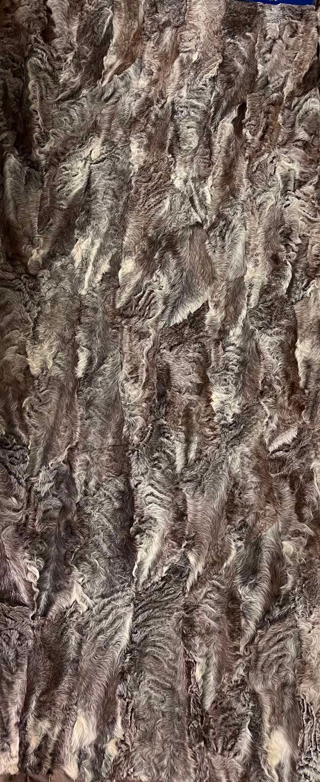Ηigh-quality Fur Pleter of Astrakhan Leg Fur in Multi Brown Color ...
