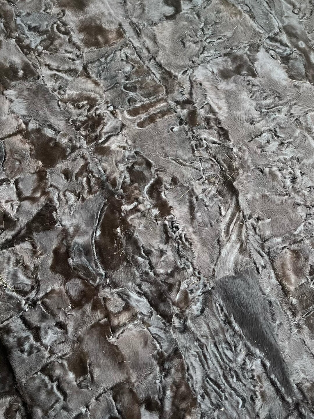 Ηigh-quality Fur Pleter Scrap of Astrakhan Fur in Chocolate Color ...