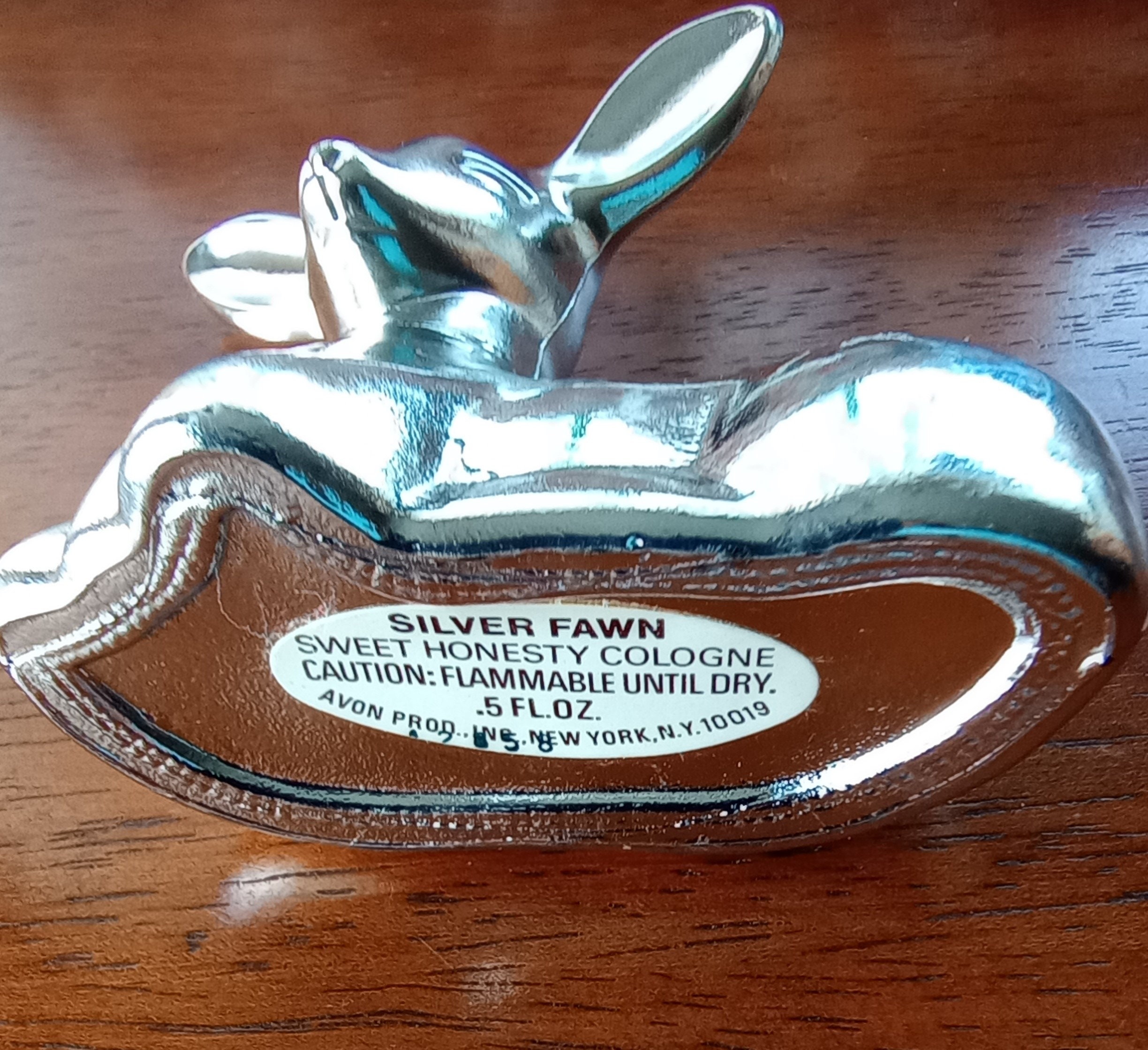 Avon Silver Fawn Bottle Vintage 1978 Fragrance Sweet Honesty - Etsy