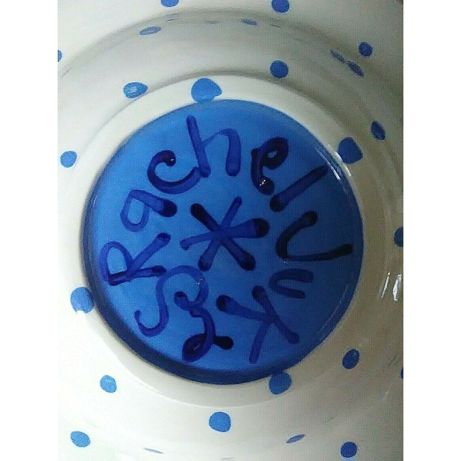 Bowl Handmade Art Pottery Blue Bird Leaves Wide Rim Signed 8 - Etsy