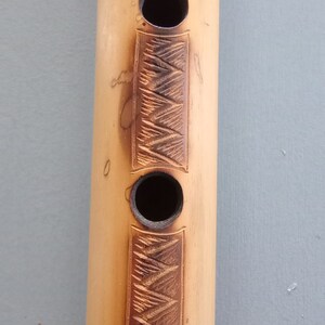 Flute Native American Wood 5 Holes Beads Twine Shard Custom Case - Etsy