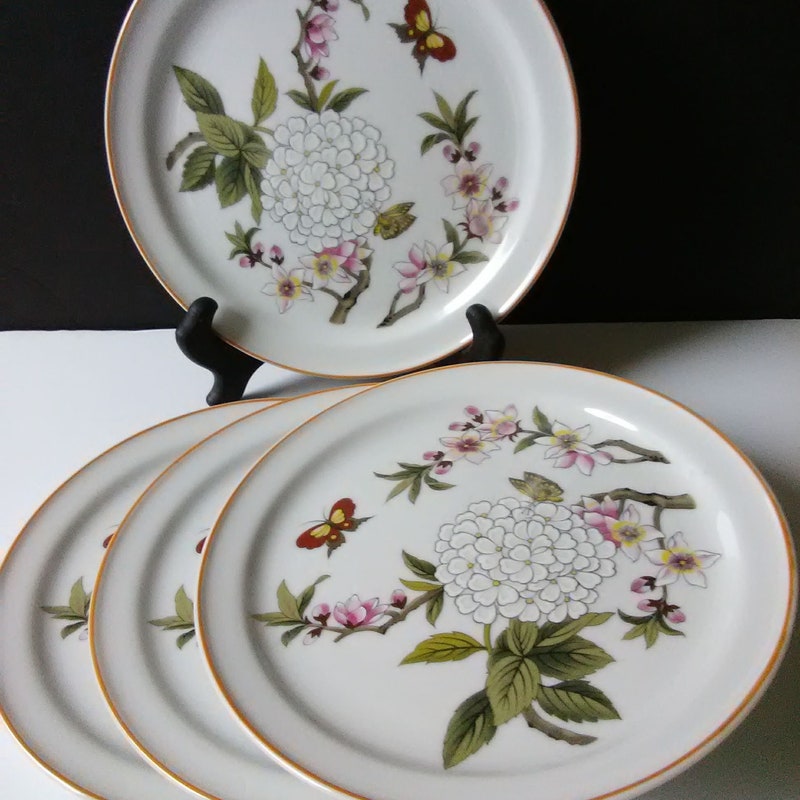 Vintage Floral Plate - Etsy