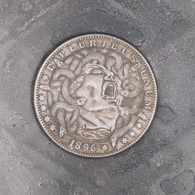 Medusa Gorgon Coin Replica - Etsy