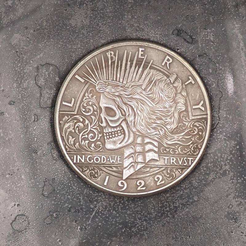 Morgan Skeleton Coin - Etsy