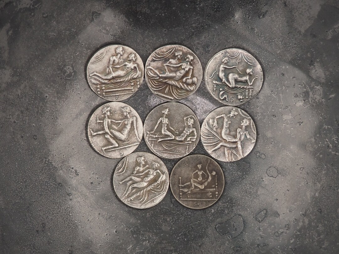 Single Even Silver-plated Replica Spintria Roman Era Brothel Entry Coin ...