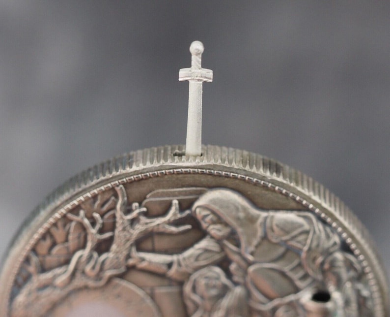 Unique Mechanical Lesser Coin Morgan Silver Dollar Knight of the Holy ...