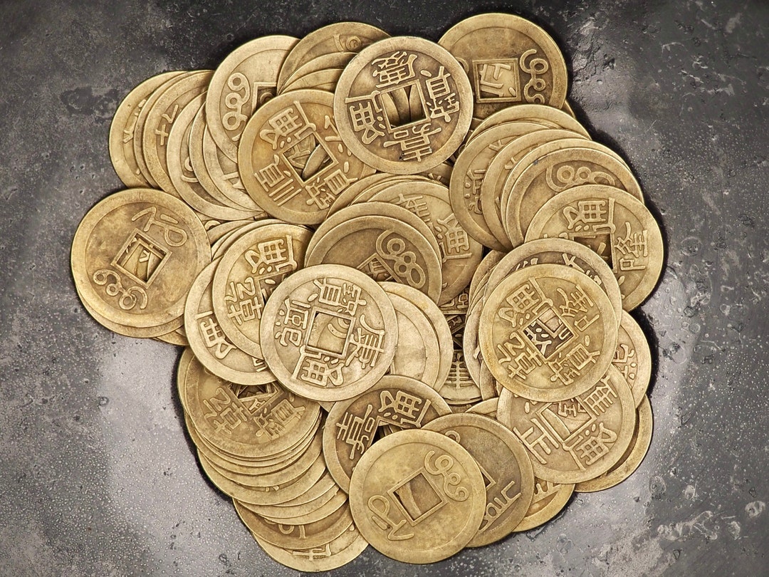 100 Set of Hand Struck Feng Shui Coins - Iconic Religious & Spiritual ...
