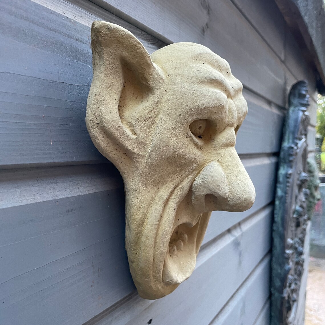 Plain Memento Mori / Medieval Style Sculpture / Gothic Church Big Ear ...