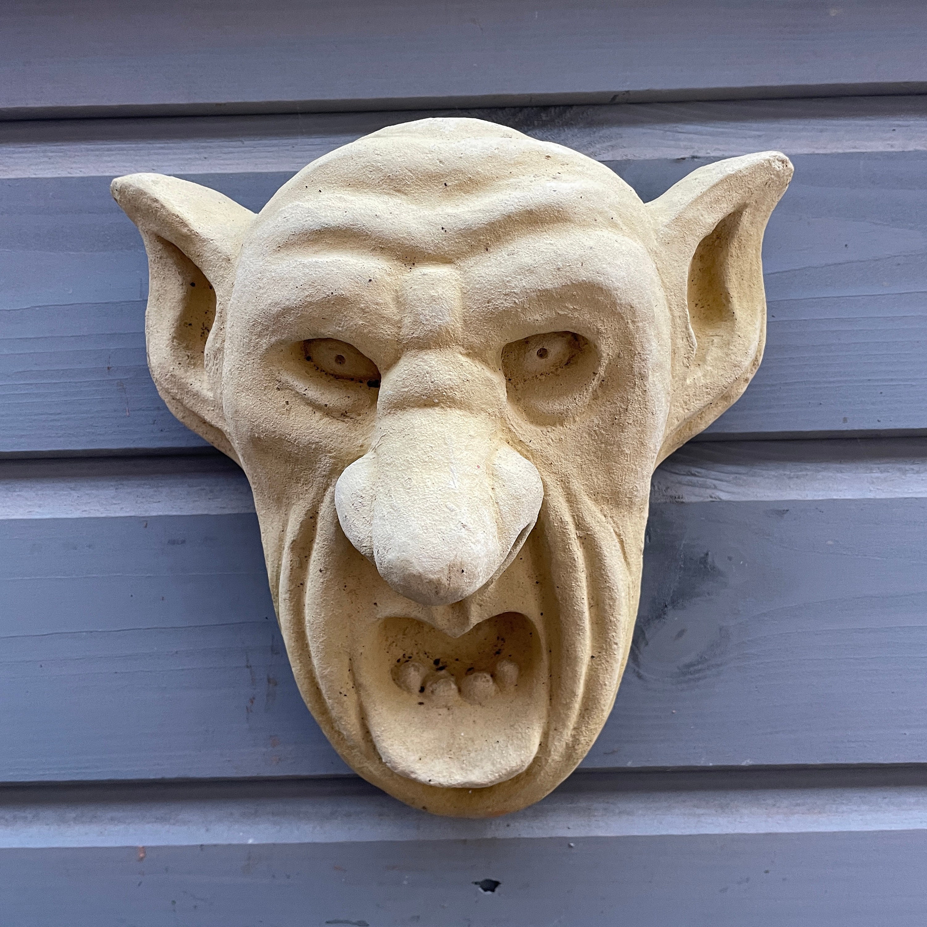 Plain Memento Mori / Medieval Style Sculpture / Gothic Church Big Ear ...