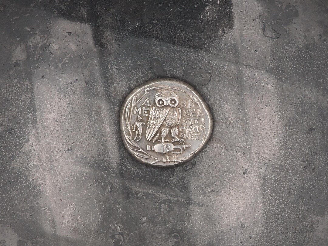 Replica of Hevy Ancient Greek Athenian Owl Tetradrachm - Athena's Owl ...