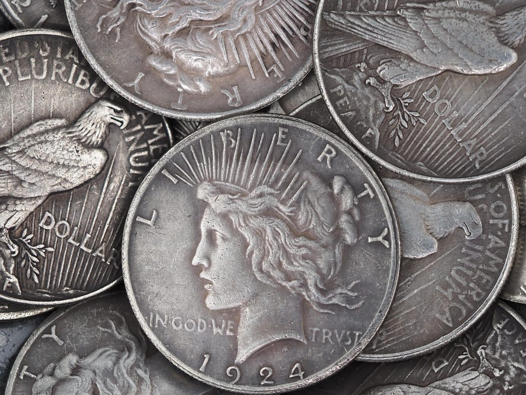 Bulk Collection - 25 Peace Dollar Token/coin/metal Blanks - for Hobo ...
