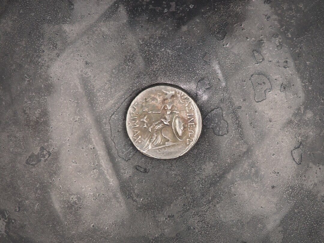 Replica of Ancient Greek Alexander the Great and Athena Coin in Silver ...