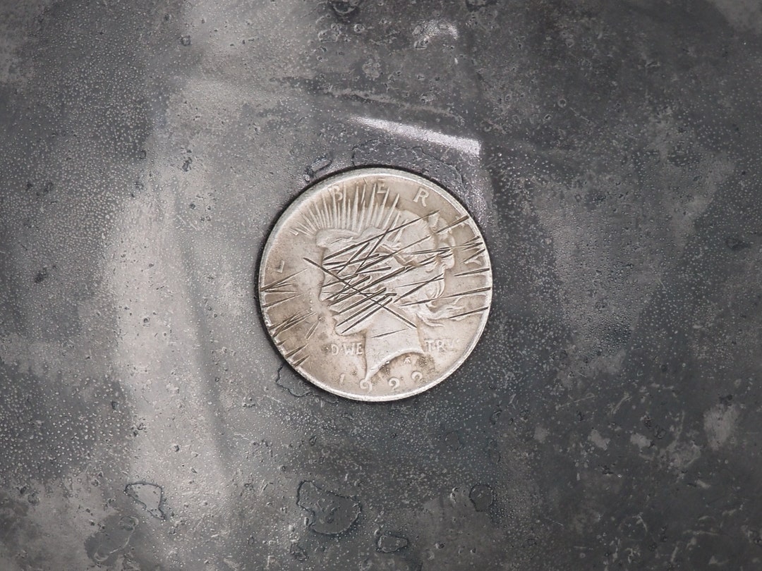 Hand Struck Liberty Double Head One Dollar Carved/hobo Scratched-out ...