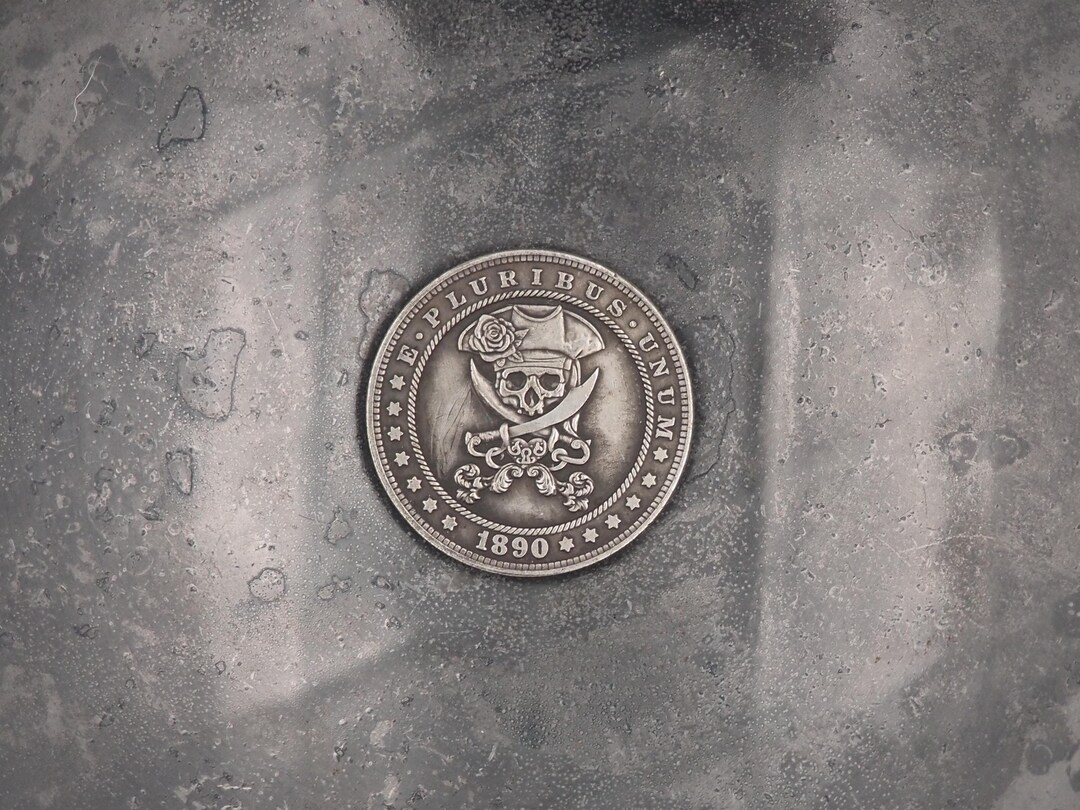 Hand Struck Pirate Captain of the 7 Sea's Sigil - U.S.A. Morgan Dollar ...
