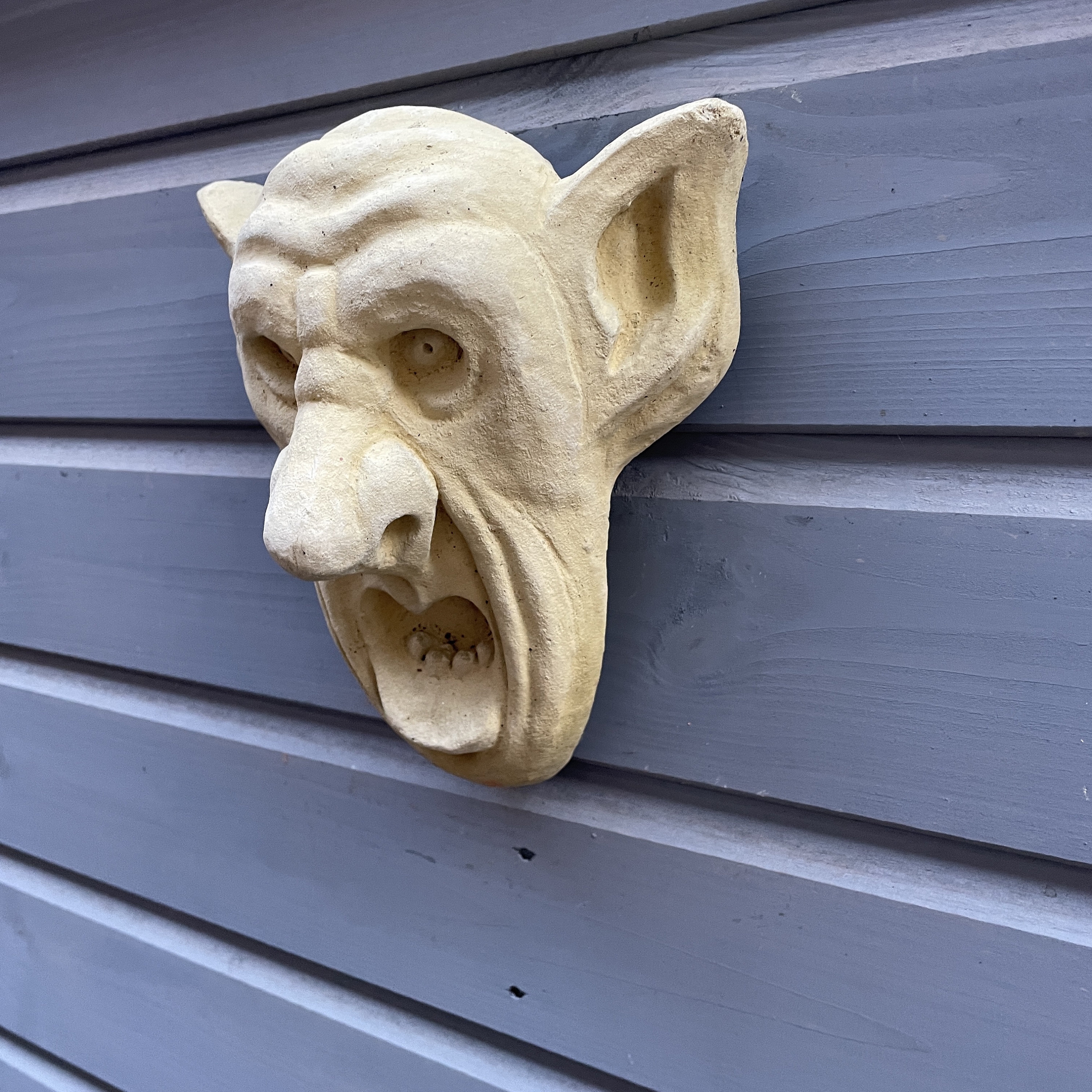 Plain Memento Mori / Medieval Style Sculpture / Gothic Church Big Ear ...